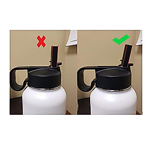 ThermoFlask Double Wall Vacuum Stainless Steel Insulated Water Bottle with Two Lids, 40 Ounce, White