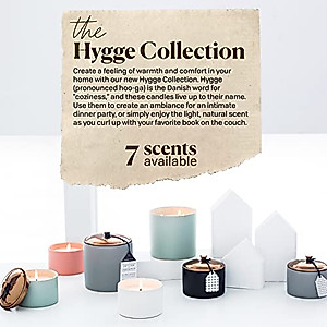 Paddywax Hygge Artisan Hand-Poured Scented Candle, 15-Ounce, Teakwood + Jasmine
