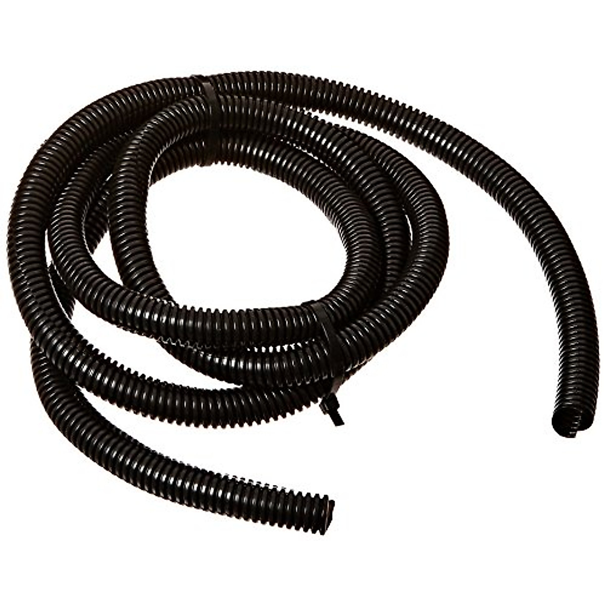 JT&T Products (4306F) - 1/2" Diameter, Flex-Guard Convoluted Tubing, Split Seam, Black - 7 Ft. Cut