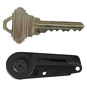 MAXERI World's Smallest All Purpose Pocket Knife, Premium Heat-Treated Stainless Steel Blade, Micro Slim Minimalist Design, Ideal Every Day Carry (Serrated Blade)