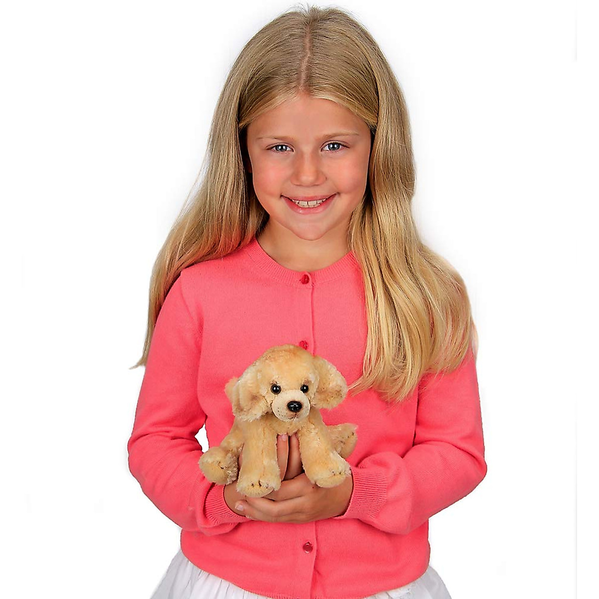 Bearington Lil' Goldie The Golden Retriever Stuffed Animal, 6.5 Inch Stuffed Dog