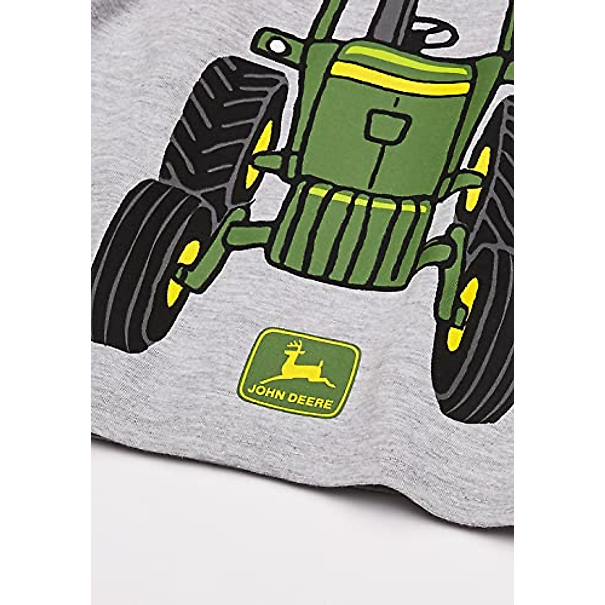 John Deere boys Big Tractor Tee Maternity Blouse, Heather Grey/Green, 3-4T US