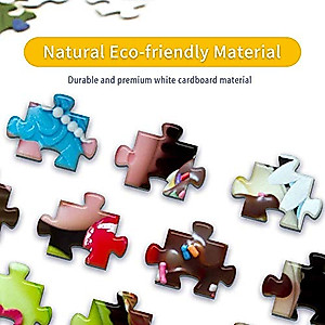 500 Pieces Assorted Cupcake Jigsaw Puzzle for Adults and Kids Big Size Gift Idea