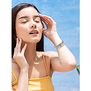 Roe Dolph 16 Pcs String Bracelets for Men Colorful Aesthetic Bracelets for Women Adjustable Surfer Wave Bracelets Pack Waterproof Handmade Ankle Bracelets Set Friendship Bracelets for Summer(Style B)