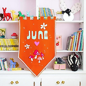 Jtnohx Large Felt for Crafts, 98.5"x15.75" Flexible Felt Fabric, Large Size Felt Sheets, 1.4mm Thickness Soft Felt Runner for Step and Display Event and Ceremoney (Orange)