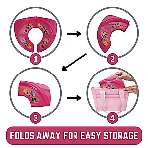 Disney Minnie Mouse "Smile" Folding Potty Seat - Travel Potty Training Seat