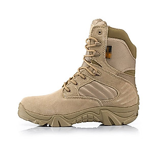 Mens Outdoor Hiking Shoes, Climbing Trekking Camping Hunting Shoe, Waterproof Military Tactical Boots