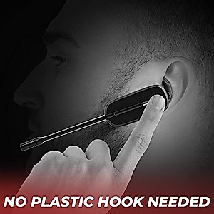 CHOCKALOTTA in-Ear Tip with Silicone Hook Compatible with Plantronics Poly CS540 / W440 / W740 / WH500 Headsets (1-Pack Adapter + 3 Pcs Left S/M/L Ear Tips)
