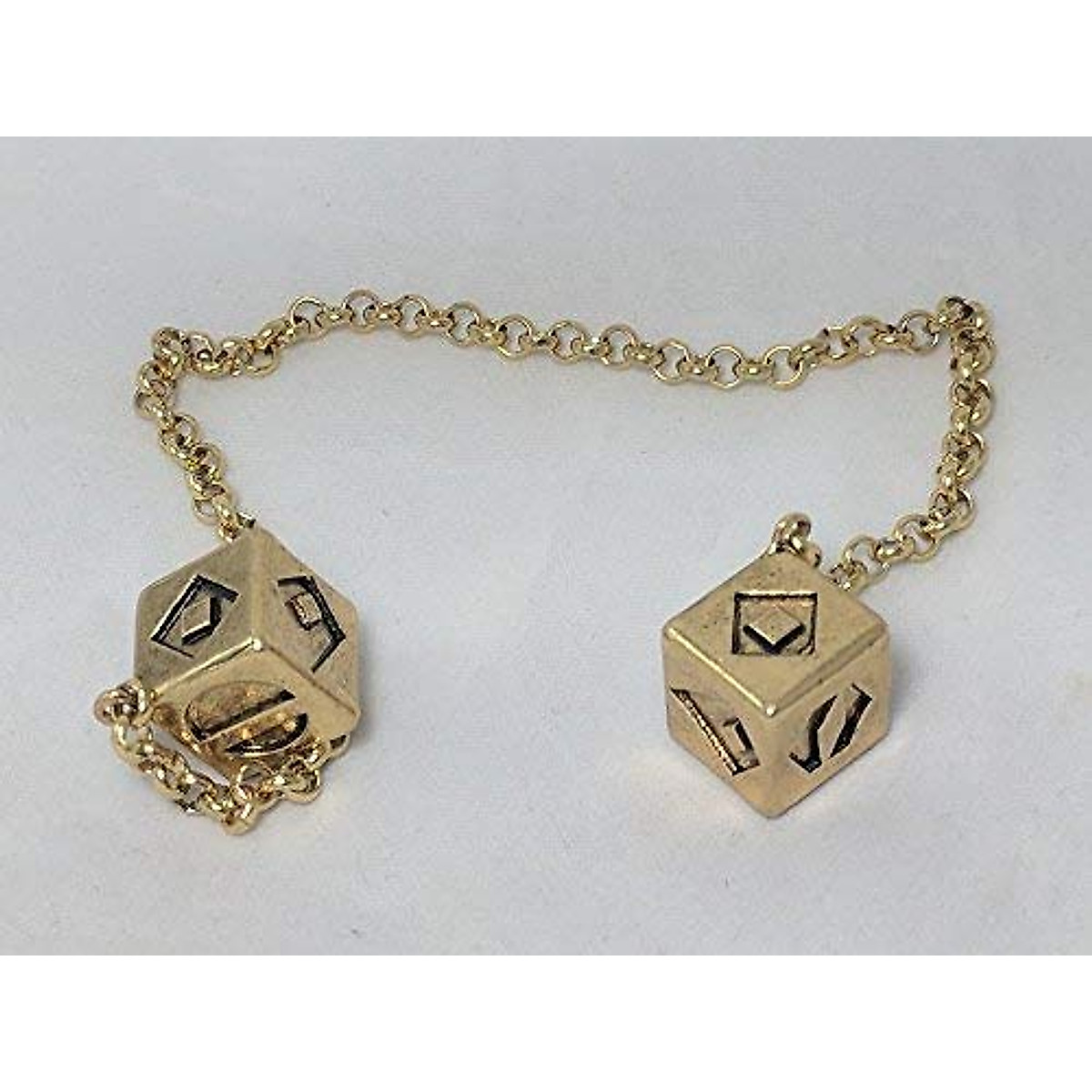 Antiqued Weathered Metal Han Solo Smuggler's Dice with box
