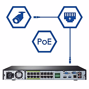 Lorex N882A38B 32 Channel, 16 PoE Port, 4K 2x4TB IP Ultra HD Pro Series Security System NVR with Lorex Cloud Connectivity, Audio, Multiple Recording Modes, Black (Recorder Only)