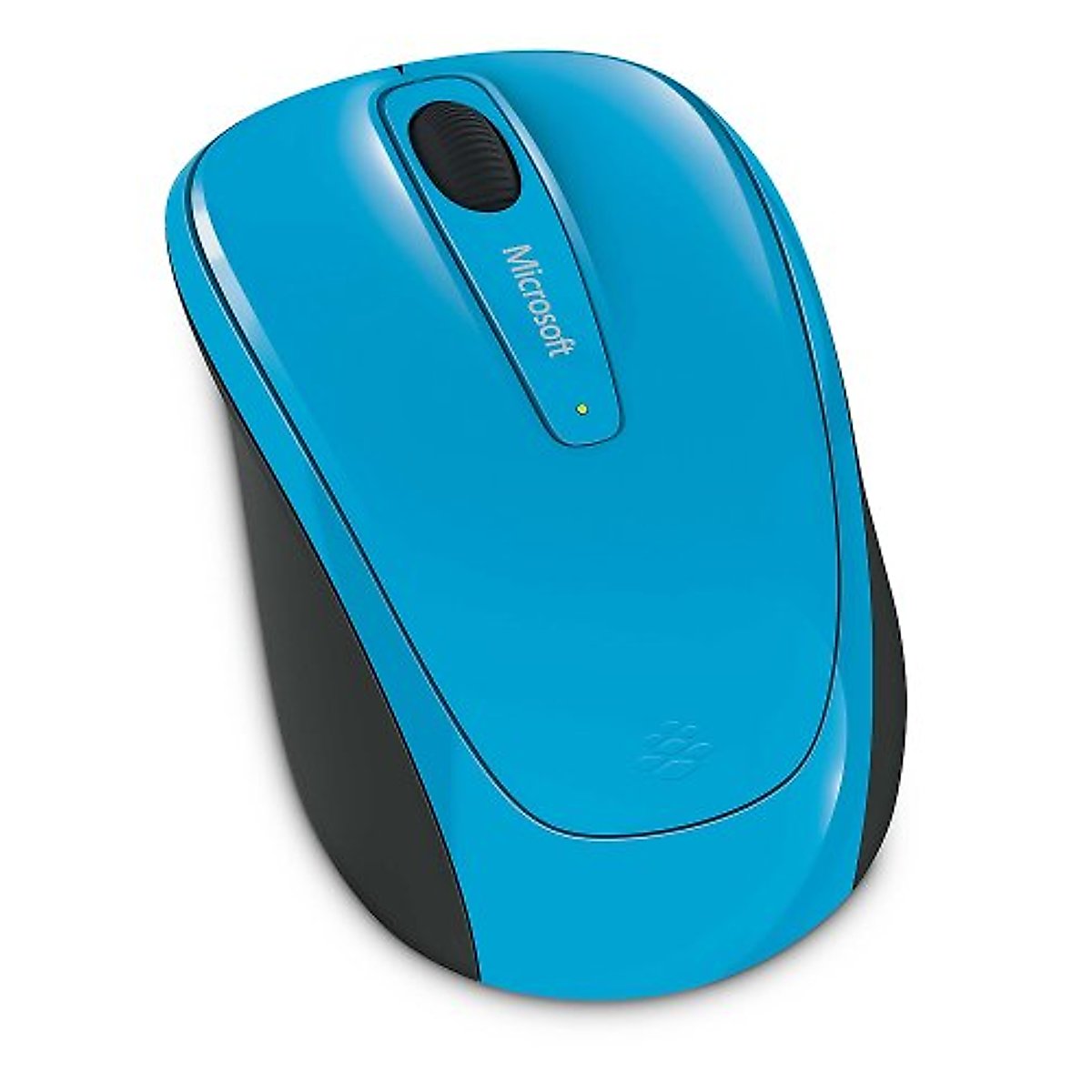Microsoft 3500 Wireless Mobile Mouse - Cyan Blue .Comfortable design, Right/Left Hand Use, Wireless, USB 2.0 with Nano transceiver for PC/Laptop/Desktop, works with Mac/Windows Computers
