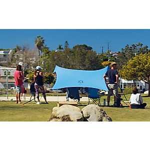 Neso Sidelines 1 Versatile Sports Sun Shelter, Patented Corners & Poles, 100% Recycled Stakes, 4.5lb