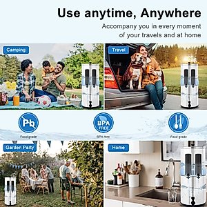 𝗨𝗽𝗴𝗿𝗮𝗱𝗲 Black Activated Carbon Water Filter with Ultrafiltration Membrane Compatible for Gra-vity Filtration System for Home,Travel and Outdoors with NSF Certified