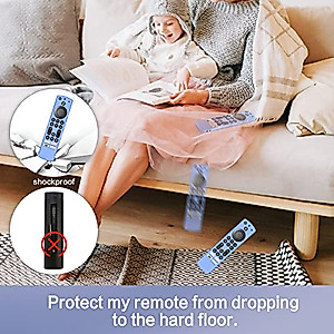 3Pack NS-RCFNA-21 Remote Silicone Cover for Toshiba Insignia CT-RC1US-21 CT95018 FireTV Remote,Alexa Voice Remote Case for TV Omni Series and 4-Series 4K UHD Smart TV Remote-Glow in Dark|with Lanyard