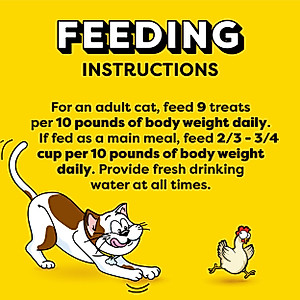 TEMPTATIONS Jumbo Stuff Crunchy and Soft Cat Treats, Tasty Chicken Flavor, 14 oz. Tub, (Pack of 1)