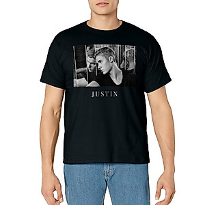 Official Justin Bieber Reflection Photo B&W T-Shirt