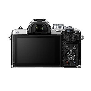 OLYMPUS E-M10 Mark IV Silver Micro Four Thirds System Camera 20MP Sensor 5-Axis Image Stabilization 4K Video Wi-Fi