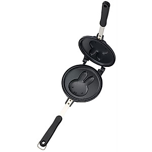 Skater ALHOC1-A Pancake Maker, Fun for Parents and Children, Direct Fire, Aluminum, Miffy Easy Care