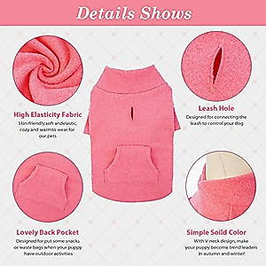 Warm Fleece Vest Dog Sweater，Stretchy Pullover Fleece Dog Jacket Winter Dog Coat Apparel, Dog Anxiety Relief Onesie Shirts Pajamas Pet Sweatshirt Cold Weather Clothes for Small Medium Large Dogs Cats