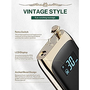 MelodySusie Electric Nail Drill Machine, Rechargeable 30000RPM Efile for Acrylic Nail, Portable Nail File with 6 Nail Drill Bit Set, SR3 Jade (Black)