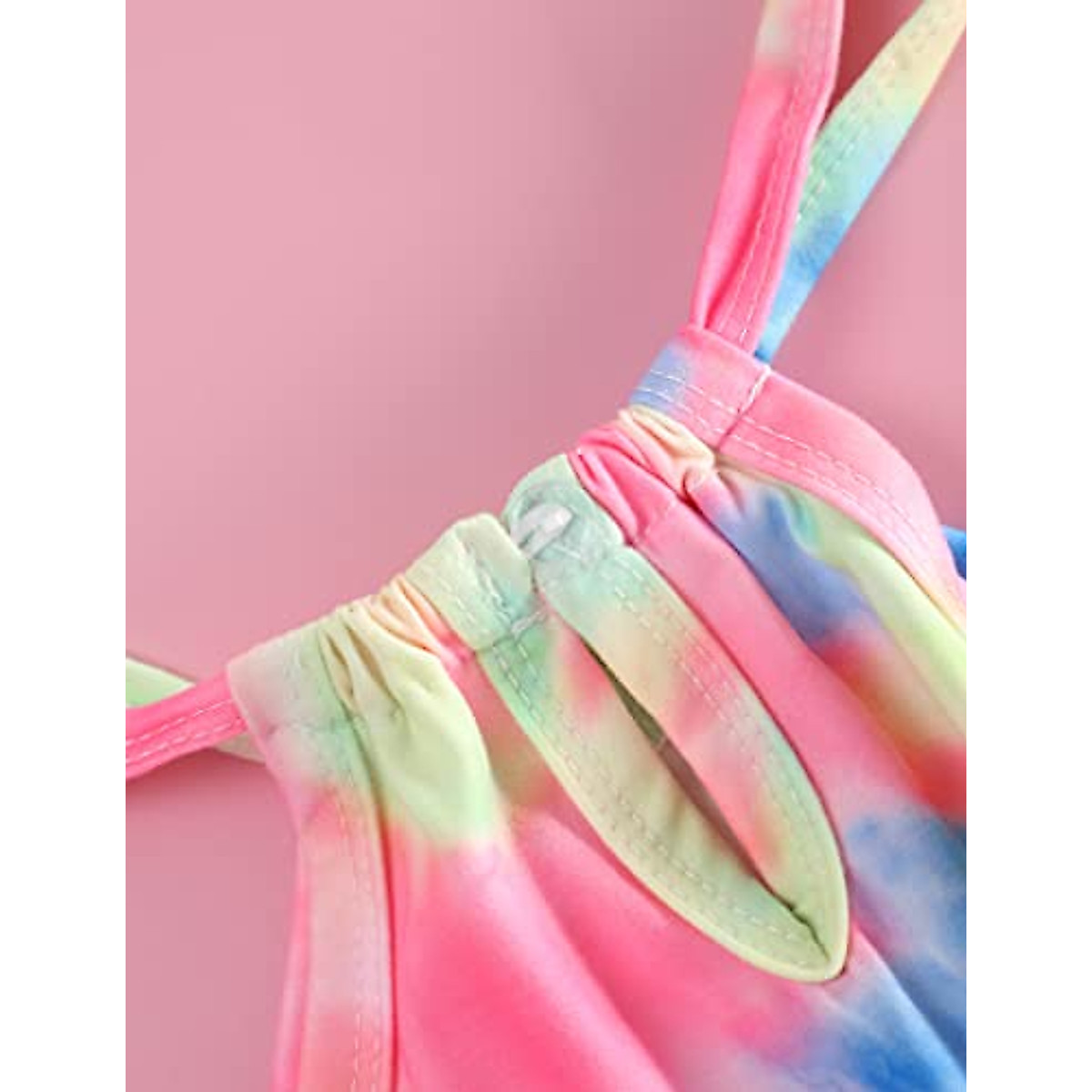 Toddler Baby Girls Clothes Strap Sleeveless One Piece Halter Romper Casual Summer Jumpsuit