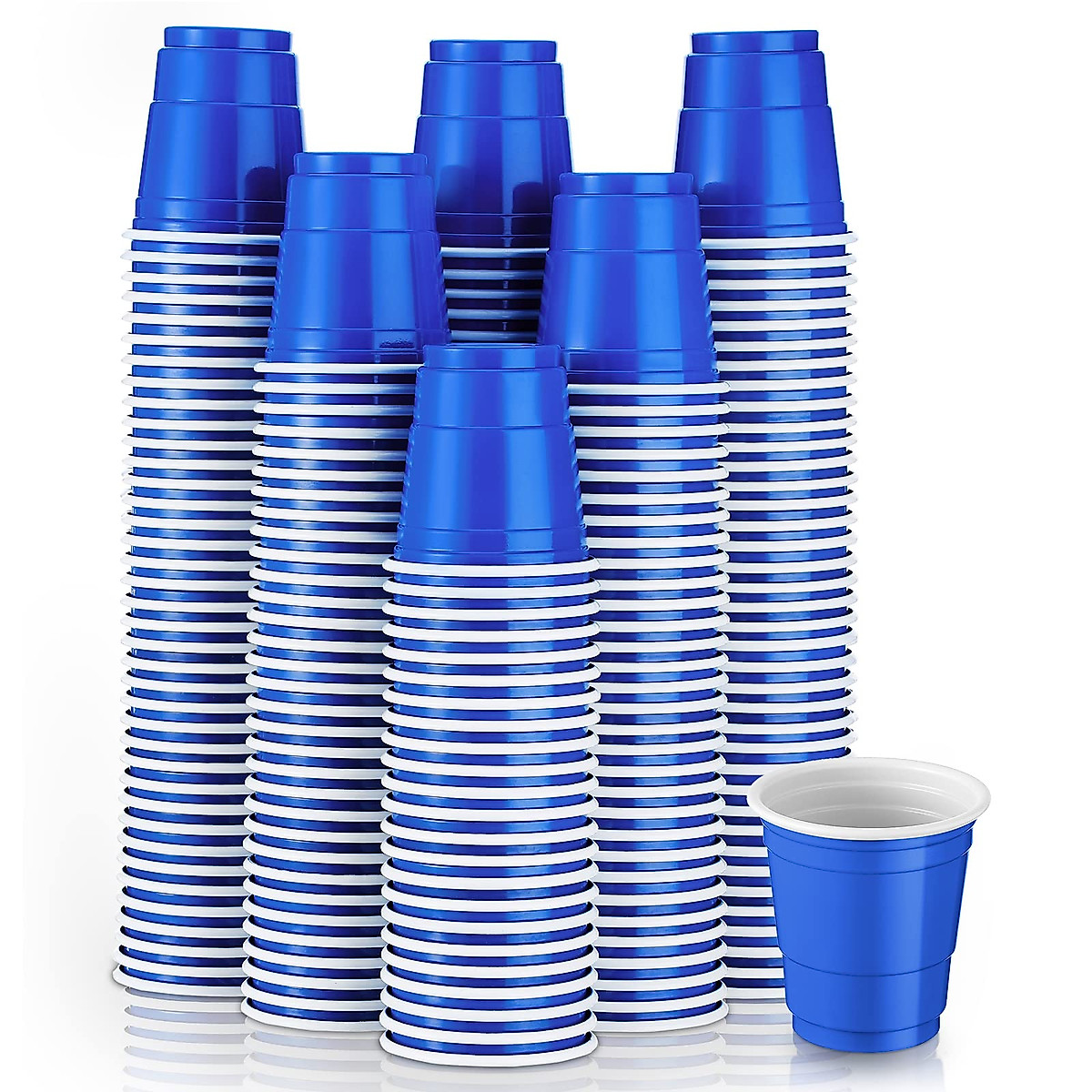 Yetene 200pcs 2 oz Easter Plastic Shot Cups Mini Disposable Shot Glasses for Wedding Baby Shower Graduation Party Supply Summer Beer Taste Serving(Blue)