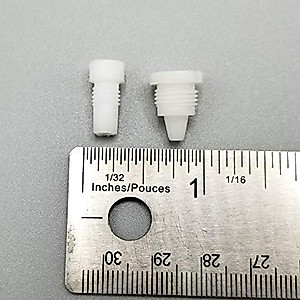 Fleck Style Brine White Injector Nozzle 10913 and White Throat 10914 | Used on Fleck 1500, 2510, 2750, 2850, 2900, 5600, 9000, 9500 Water Treatment Valves | Used for 8" / 9" / 10" Diameter Tanks |