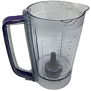 Ninja 48oz Pitcher Bowl for BL206 BL207 BL250 700w Extreme Kitchen System Pulse Blender, Blue