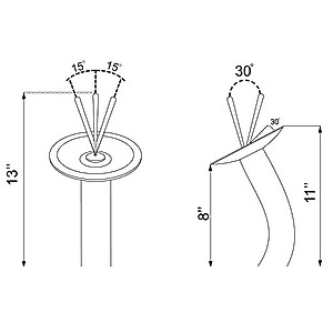 KRAUS Tall Waterfall Bathroom Faucet for Vessel Sink with Clear Brown Glass Disk, Chrome KGW-1700CH-BRCL