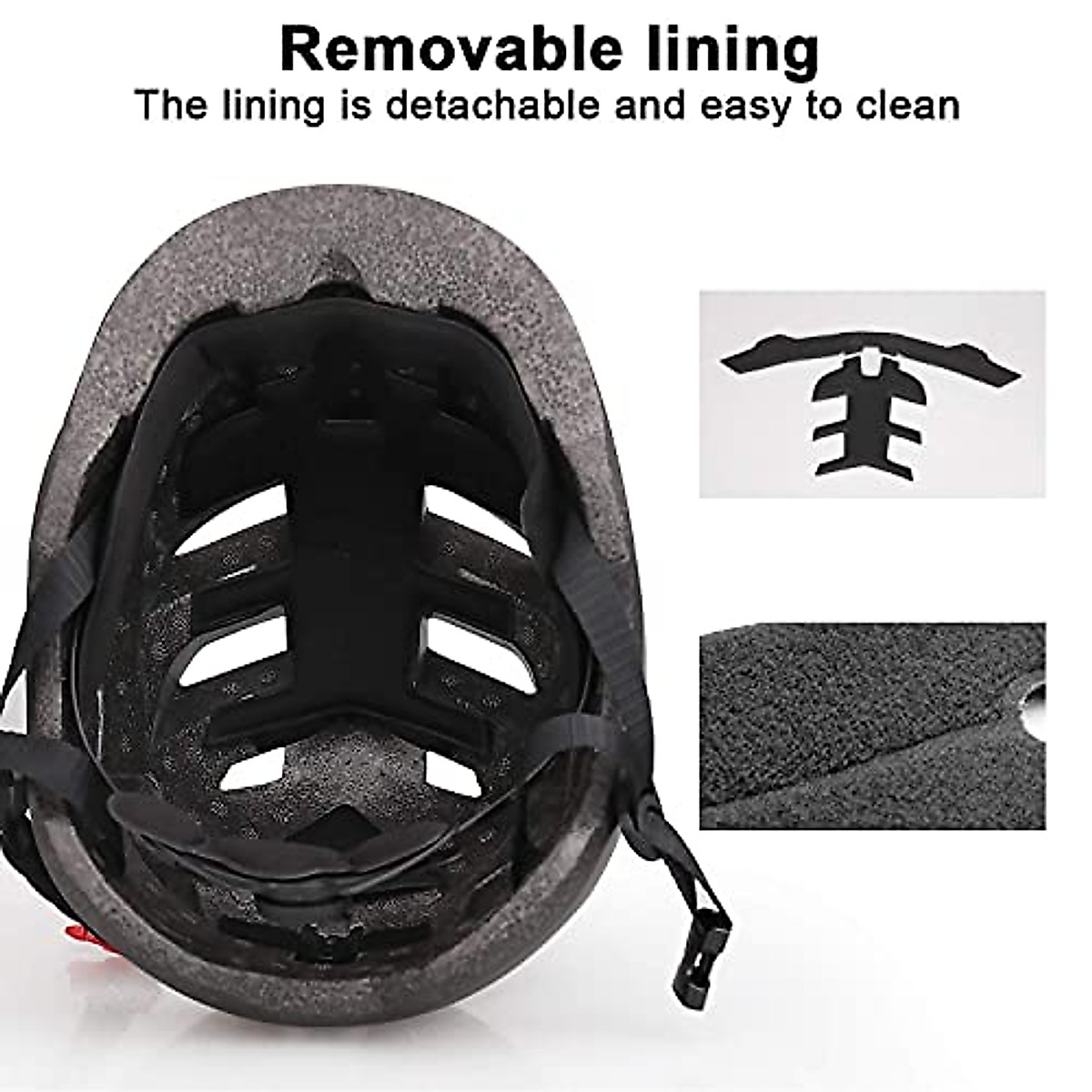 Bike Helmet Women, Shinmax Bicycle Helmet Men with USB Charging Light&Portable Backpack Adjustable Size for Urban Commuter Cycling Helmet Bc-177