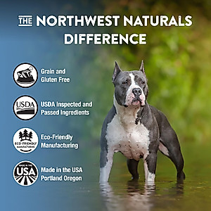 Northwest Naturals Freeze-Dried Whitefish & Salmon Dog Food - Bite-Sized Nuggets - Healthy,-Limited Ingredients, Human Grade Pet Food, All Natural - 12 Oz