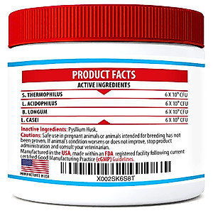 Azovast Plus Kidney Health Supplement for Dogs & Cats, Oral Powder (6 Oz) - (120 Doses/Jar) NO Refrigeration Required - Help Support Kidney Function & Manage Renal Toxins (Made in U.S.A) (6 Oz)