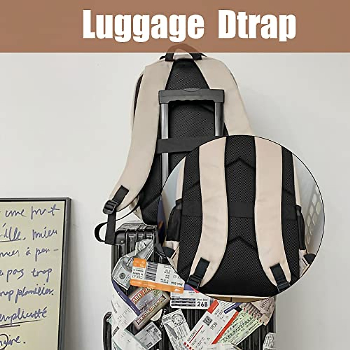 SAISEA Versatile Waterproof Backpack for Men,Women & Teens - Lightweight Travel Rucksack with Laptop Pocket - Causal Bookbag Computer Bag for College,Sports,Gym & Hiking-Stylish and Functional,Black