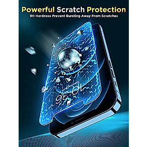 Invoibler 3 Pack Screen Protector Compatible with iPhone 12/12 Pro, iPhone 12/12 Pro Screen Protector Tempered Glass, 6.1 Inch [HD Clear] [Anti-Scratch] [Case Friendly] [Bubble Free],