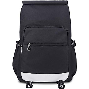 Roffatide Anime One Piece Luminous Backpack Oxford Black Large Capacity School Bag Laptop Back Pack