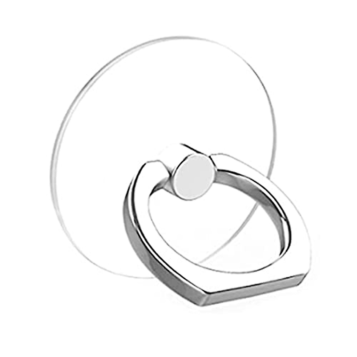 Cell Phone Ring Stand Holder,4 PCS Transparent Finger Ring Holder,360° Degree Rotation Kickstand Phone Ring Grips Compatible with Most Smartphones and Tablet