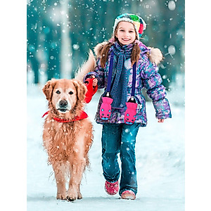 SATINIOR Mitten Clips Fully Adjustable (23.6-47.2 Inch) Glove Clips Elastic Gloves Clip for Kids (Royal Blue)