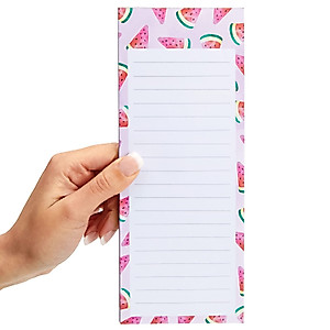 Juvale Magnetic Fridge Notepads for Grocery, Shopping Lists, To-Do Memos, Fruit Design (6 Pack)