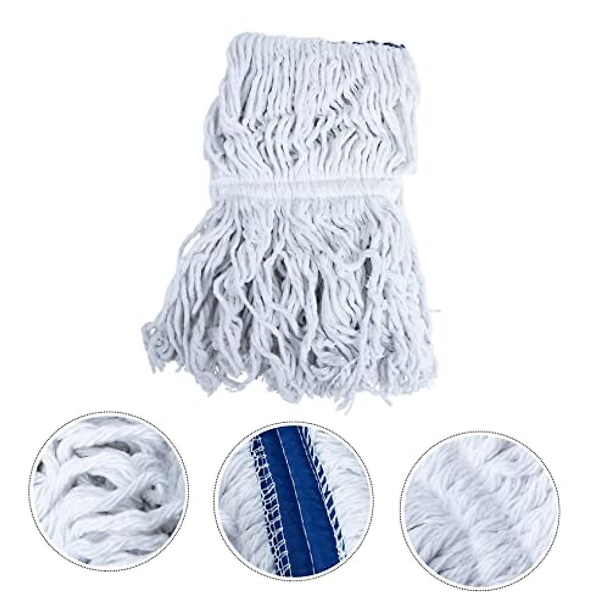 Yardwe Replaceable Mop Head Floor Mops Commercial Mop Microfiber Mop Head Dry Mop Pads Cleaning Mop Head Replacement String Mop Refills Cleaning Mop Cloth Convenient Mop Refill Plastic