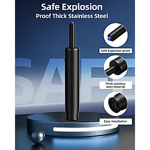 MASTERY MART Office Chair Gas Lift Cylinder Replacement, 6'' Travel Length, Hydraulic Pneumatic Shock Piston, Heavy Duty 450 LBs/204 KGs, Universal Size Fits Most Office Chair, Class 4 (Matte Black)