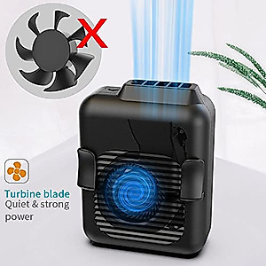 ALPIAZ Portable Waist Clip on Fan & Necklace Fan 2 in 1, Personal Belt Fan with 15H Working Time, 5000RPM Strong Airflow, 3 Speeds, 4000mAh Battery Powered Body Fan for Working Camping Hiking Outdoor