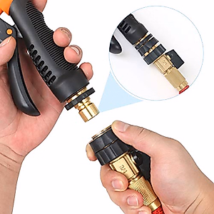 STYDDI Garden Hose Quick Release Connect Coupler, Metal Hose Fitting Quick Connector 3/4" GHT Male and Female - No Leaks Water Hoses Quick Disonnect Adapter, 4 Set