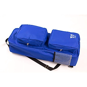 Koa Yoga Carry All Kit-Blue, Prewrapped for Christmas, Eco-Friendly, High Density Padding & Textured Mat with All Accessories. Donation to Charity with Purchase