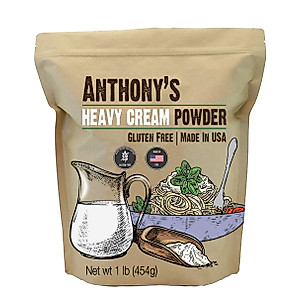 Anthony's Heavy Cream Powder, 1 lb, Gluten Free, Non-GMO, Keto Friendly, Product of USA