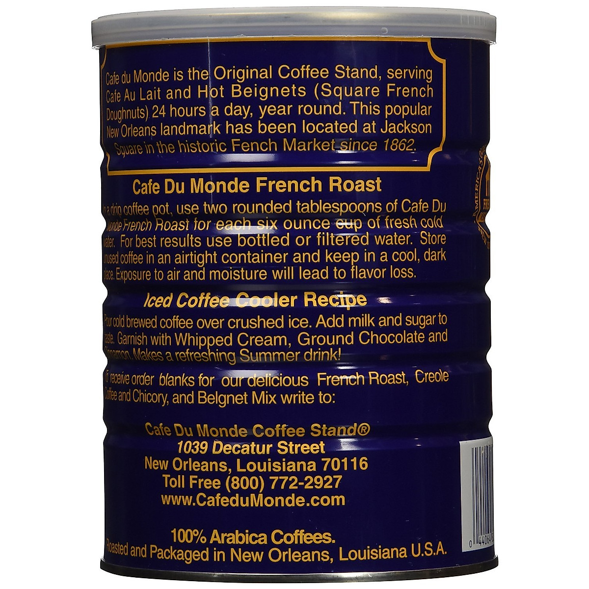 Cafe Du Monde Coffee and Chickory and French Roast Bundle. New Orleans Coffee Bundle Includes One 15 ounce Original Coffee And One 13 Ounce