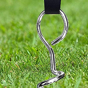 Bounce Master Heavy Duty Spiral Trampoline Anchors Stakes - Galvanized Giving a Greater Span of Anchorage - Wind Stakes - Strong Ground Trampoline Anchor Kit