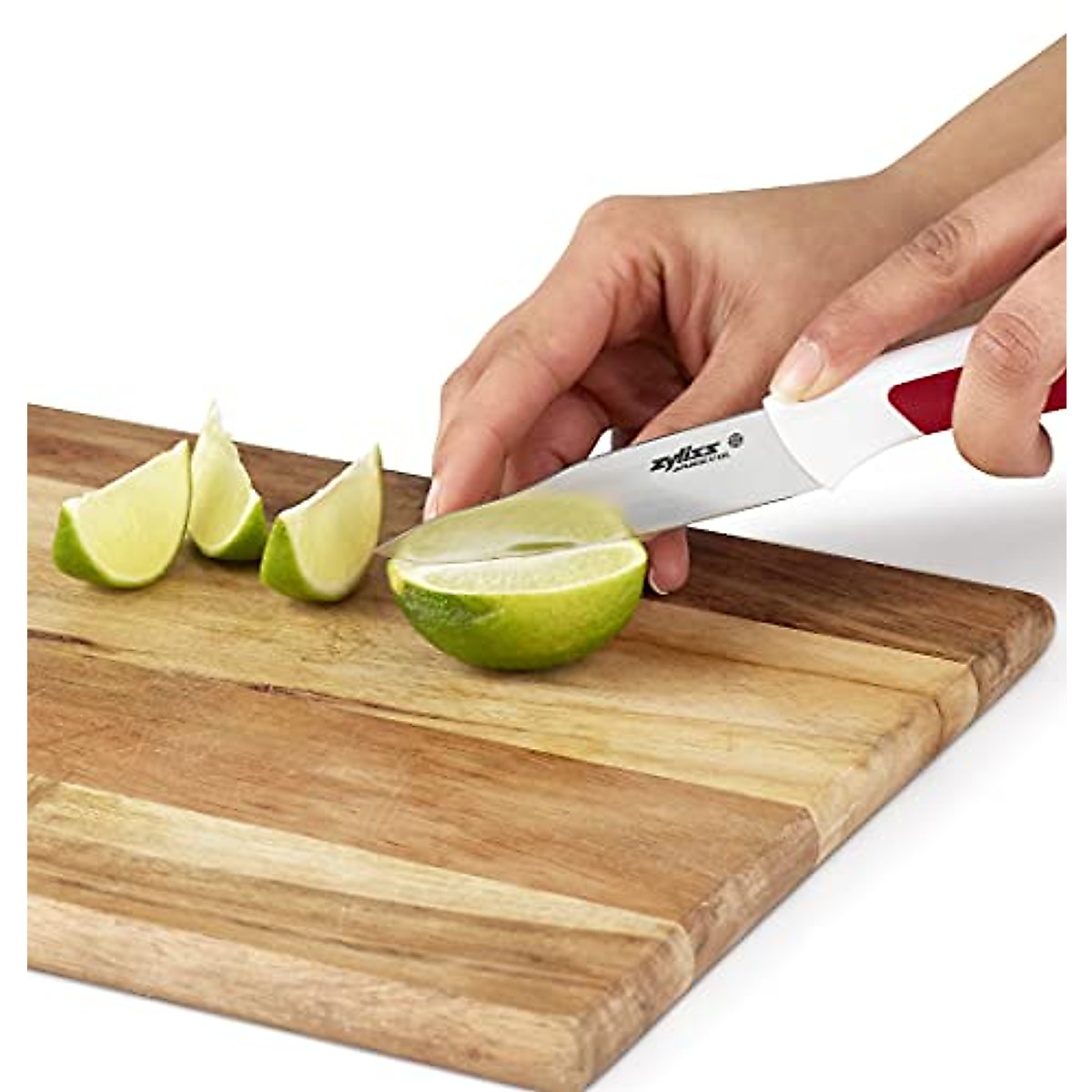 Zyliss E920242 Comfort 6 Piece Knife Set, Multiple Sizes, Japanese Stainless Steel, Multicolour, 6 x Kitchen Knives with Protection Covers, Dishwasher Safe