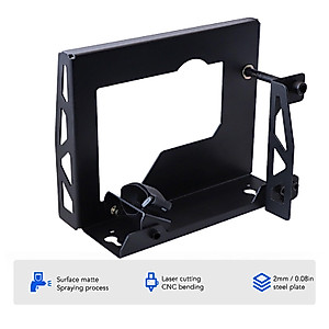 Planer Stand, Electric Planer Flip Support Shelf, Electric Hand Planer Steel Plate Compact Black Matte Painted Stable Structure for DIY