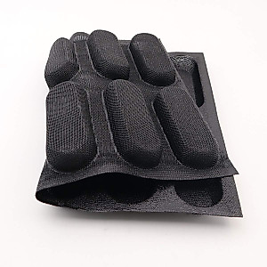 Bluedrop Silicone Hot Dog Bread Forms Mini Baby Sandwich Baking Molds Food grade Perforated Eclair Sheets for Home Oven