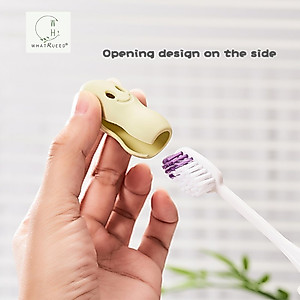 Travel Toothbrush Head Cover Case for Kids, Children Silicone Protector Cap, Dustproof Toothbrush Protect Case (Set of 8)